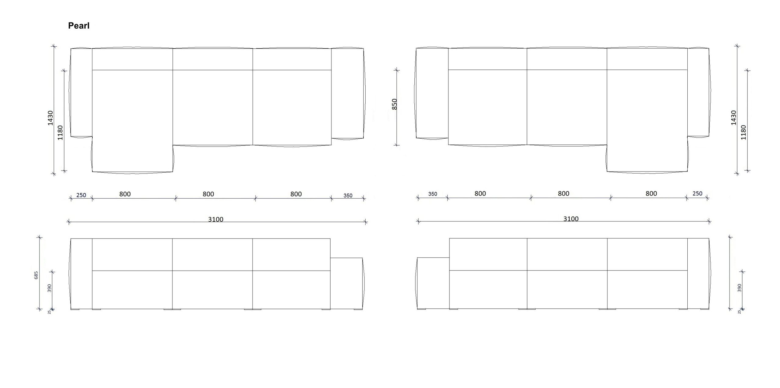 Standard Sofa Height | Baci Living Room